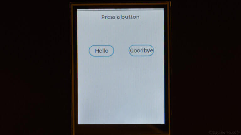 How to use LVGL library - Arduino on an ESP-32 and SPI LCD - Daumemo